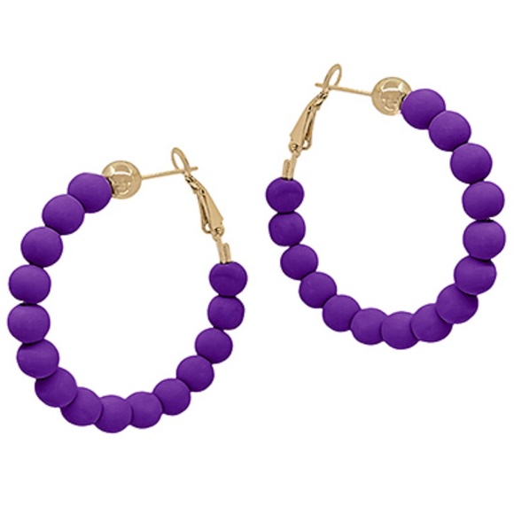 Fleurish Jewelry | Jewelry | 4mm Clay Ball Hoops | Poshmark